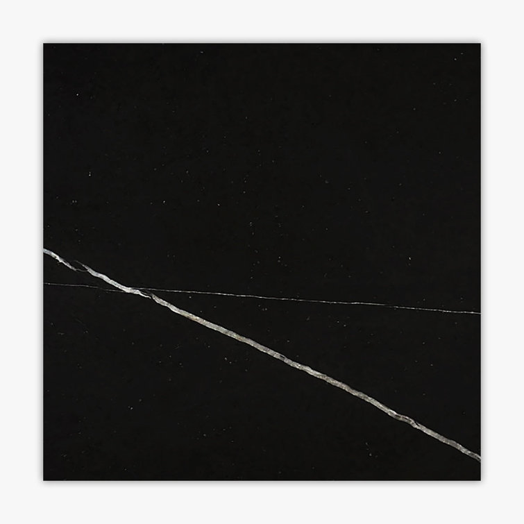 Direct Stone Source Nero Marquina 18" x 18" Marble Wall & Floor Tile ...