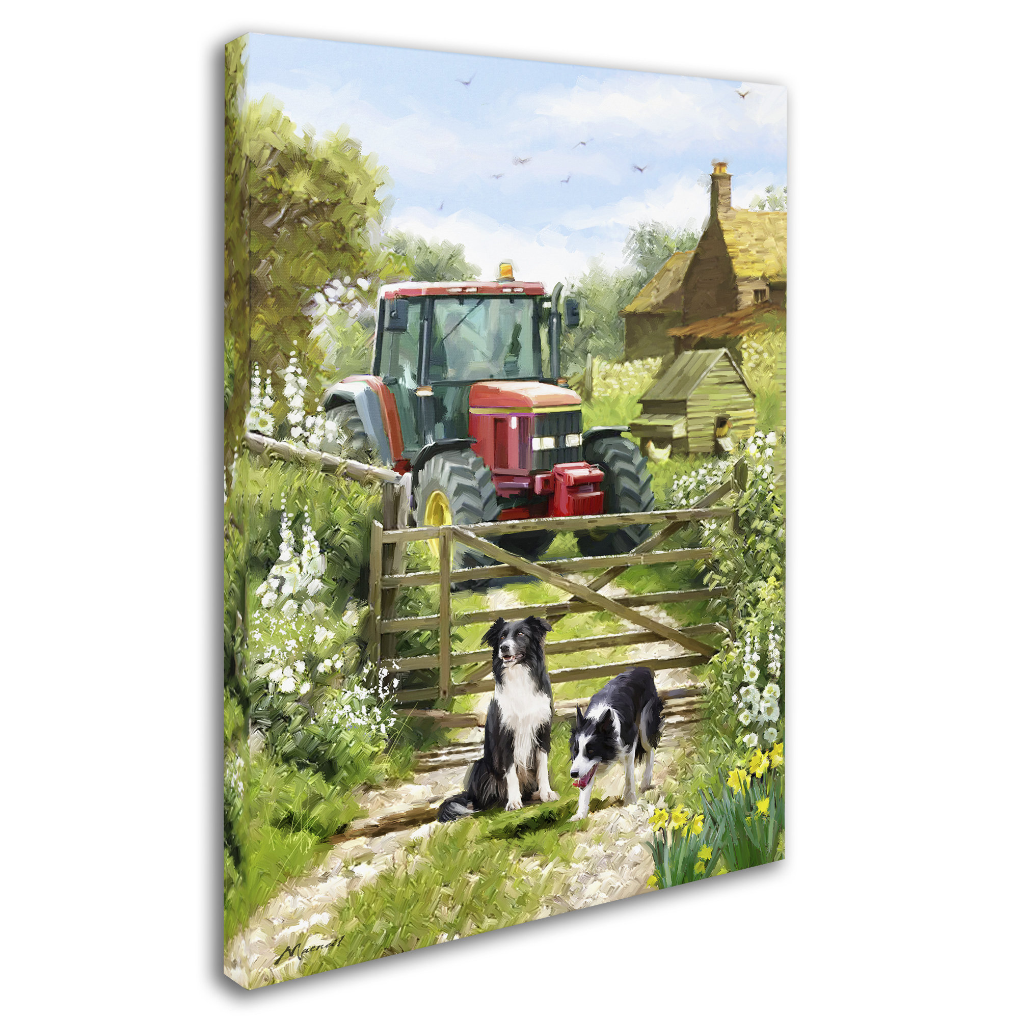 Trademark Fine Art 'Tractor' Print on Canvas & Reviews | Wayfair