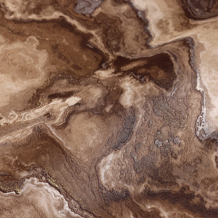 Orren Ellis Modern Marble 3D Textured Wallpaper, Deep Embossed Stone ...
