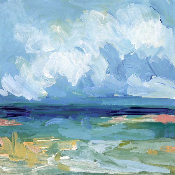 Winston Porter Laziya Saltwater's Edge I On Canvas by Victoria Barnes ...
