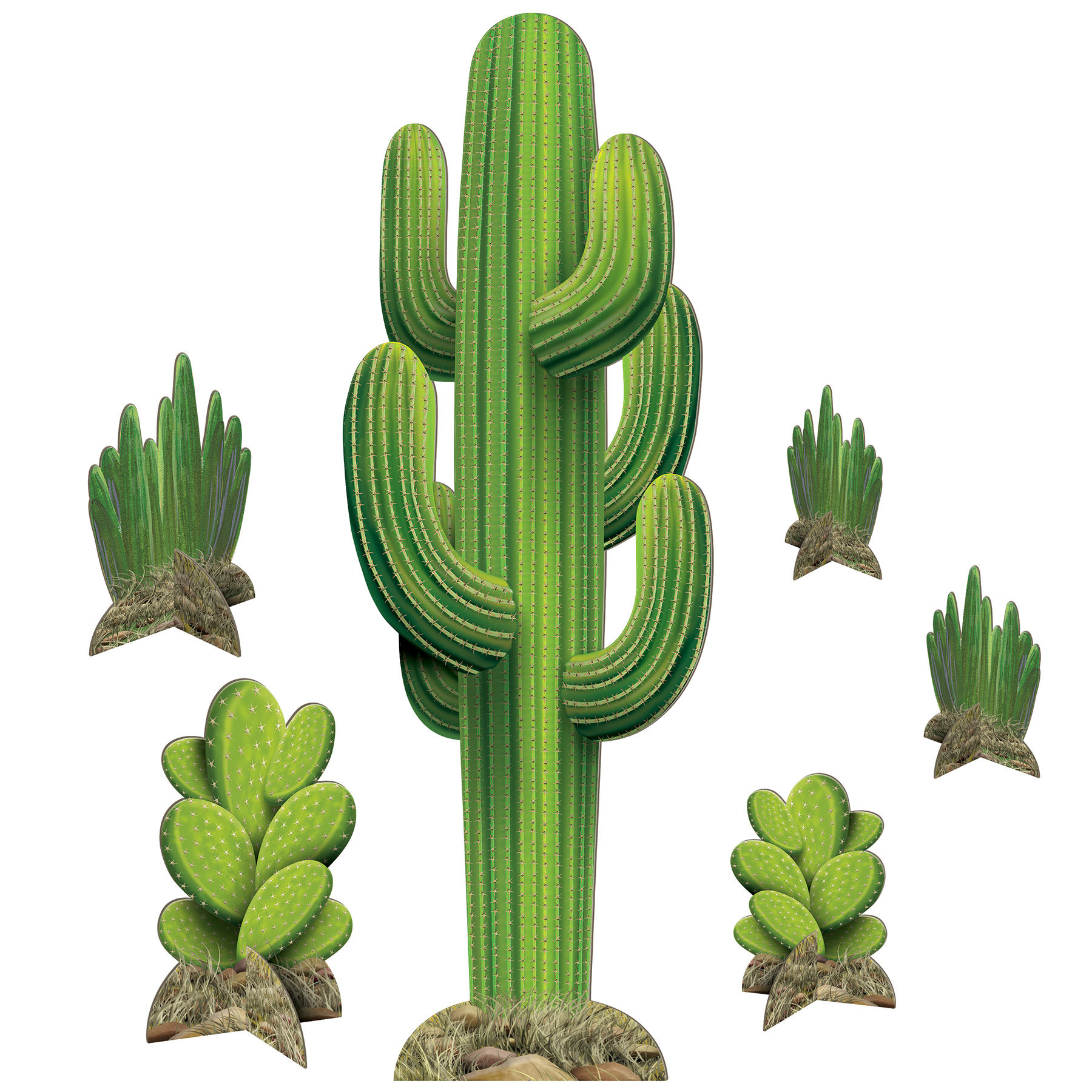 Beistle Western Cacti Stand-Ups - 13"-6' 6Â¼" - Pack of 1 - Wayfair Canada
