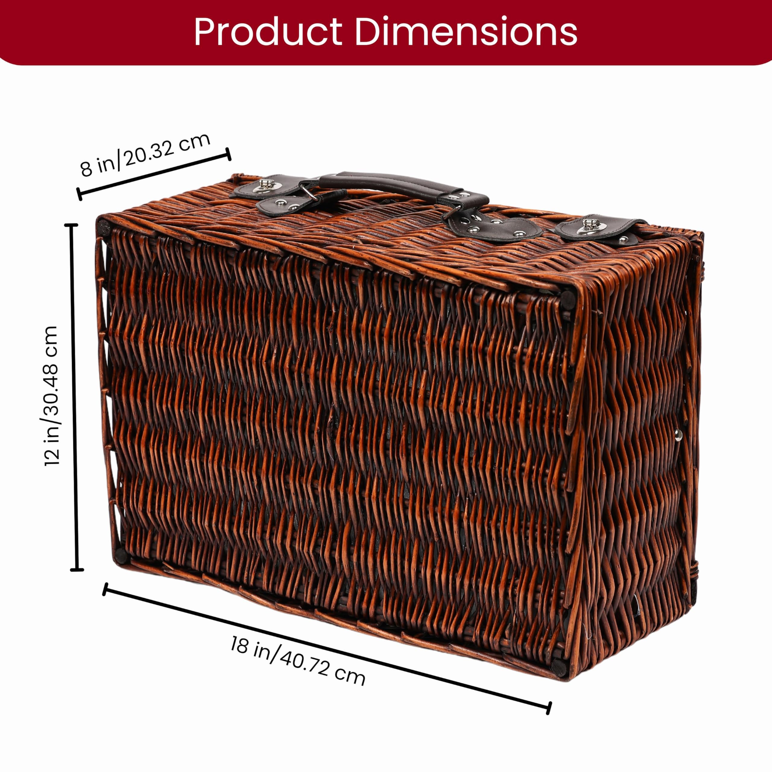 Longshore Tides Picnic Basket Set Compact & Easy to Carry with Strong ...