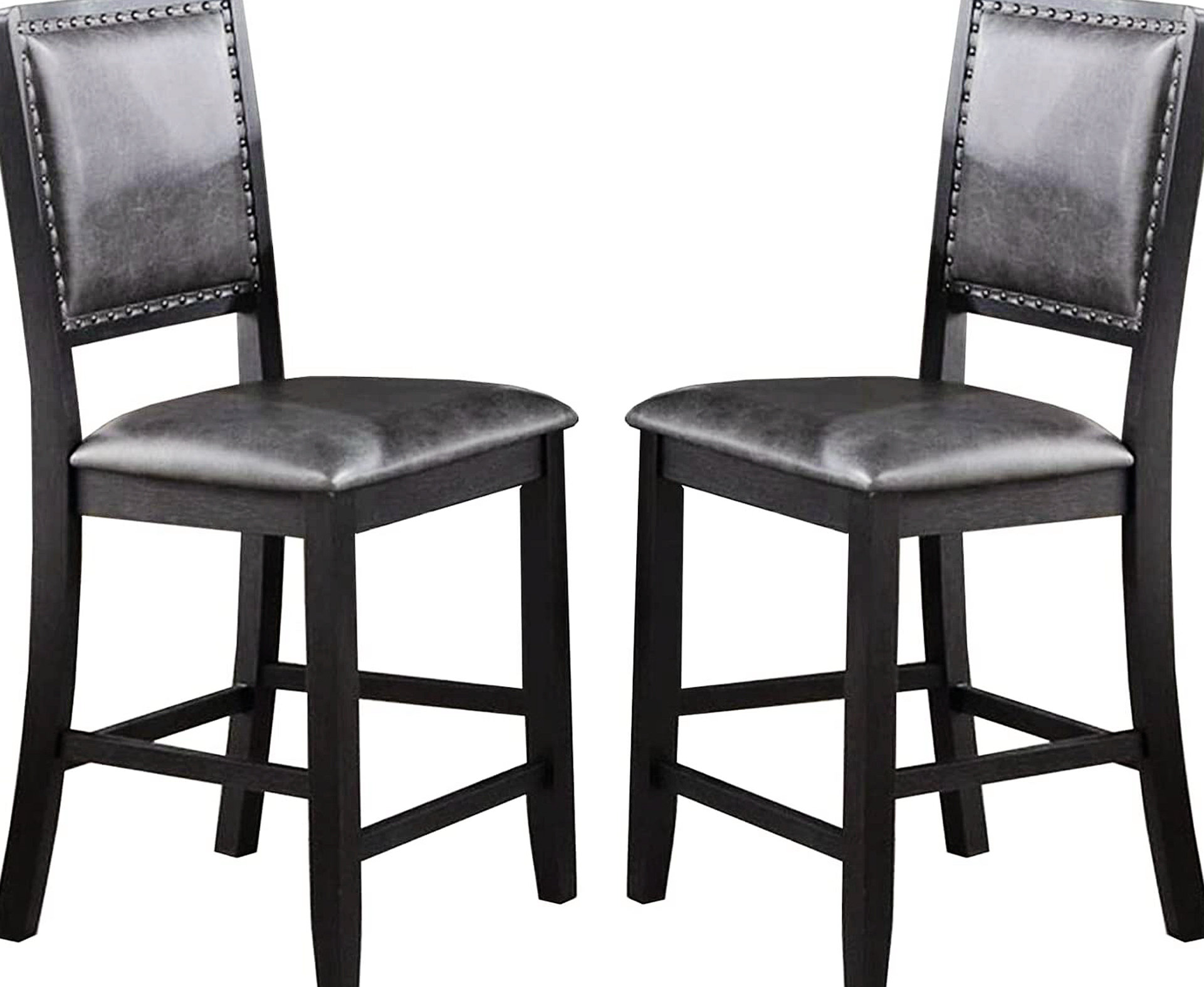 Wildon Home® Dinuki Upholstered 24'' Counter Stool with Solid Wood ...