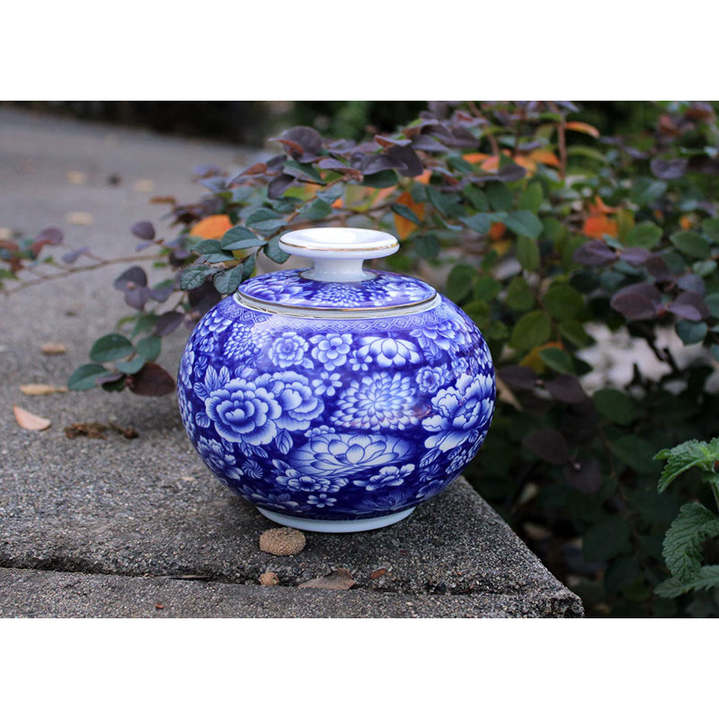 Charlton Home® Rouncey Handmade Porcelain Jar & Reviews | Wayfair