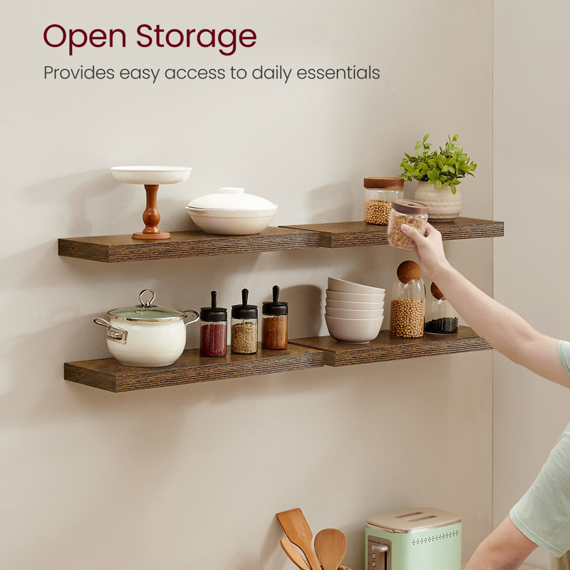Latitude Run® Floating Shelves, Wall Mounted | Wayfair