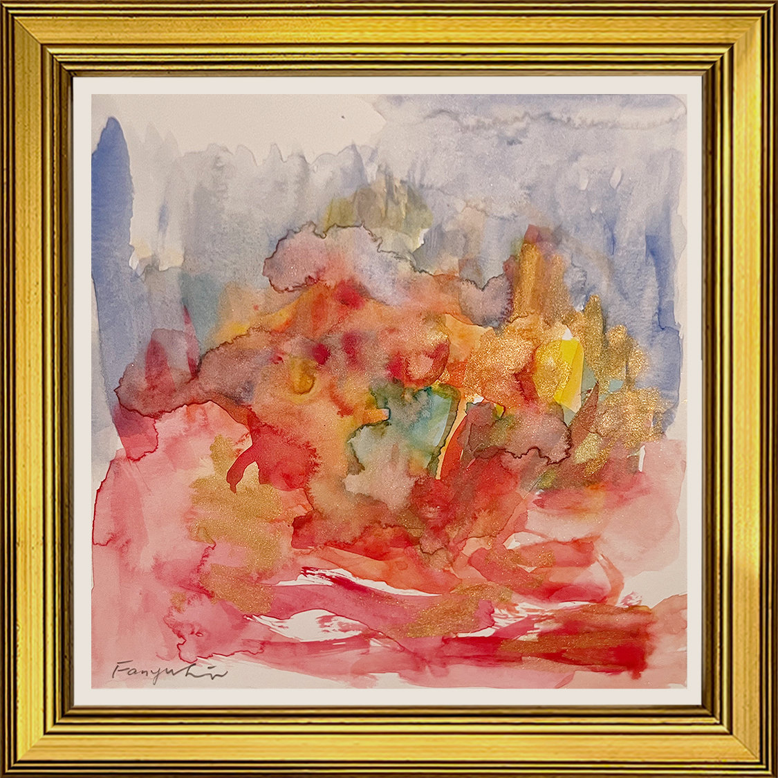 Gold Collection The Blossom No.2 by Fanyu Lin - Single Picture Frame Painting | Perigold