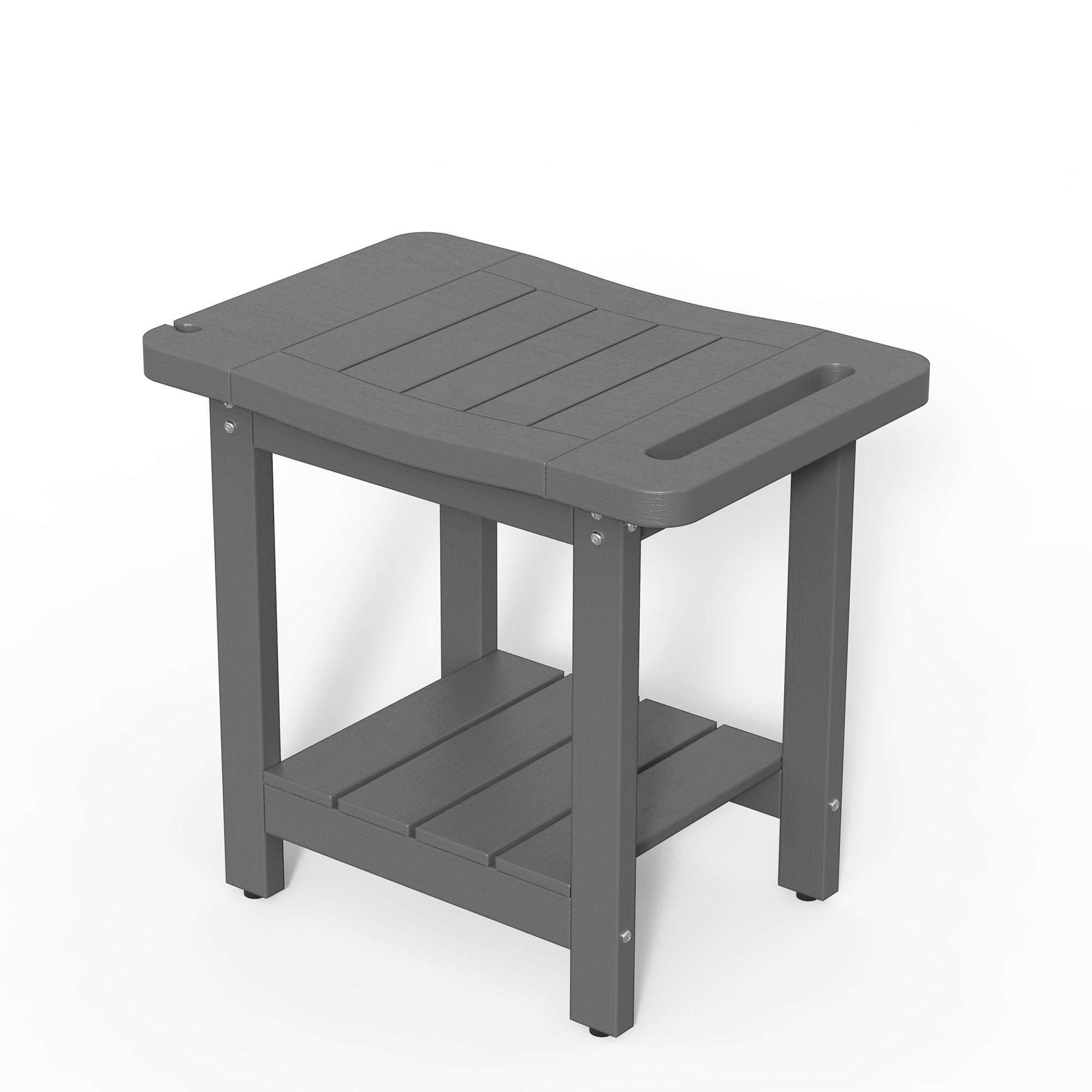 Ebern Designs Shower Bench with Shower Holder, HIPS Shower Stool with ...