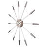NeXtime Silver Plug Inn Metallic Spoke Wall Clock | Wayfair