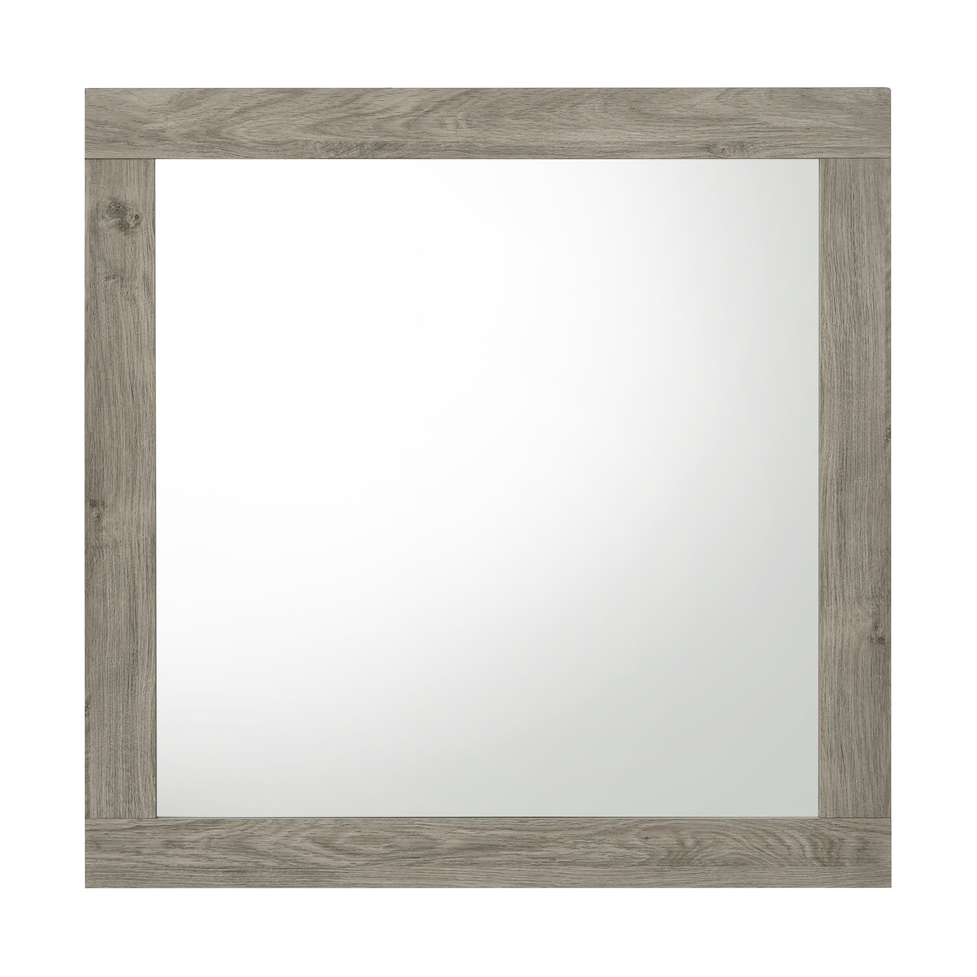 Gracie Oaks Mirror, Light Gray Finish | Wayfair