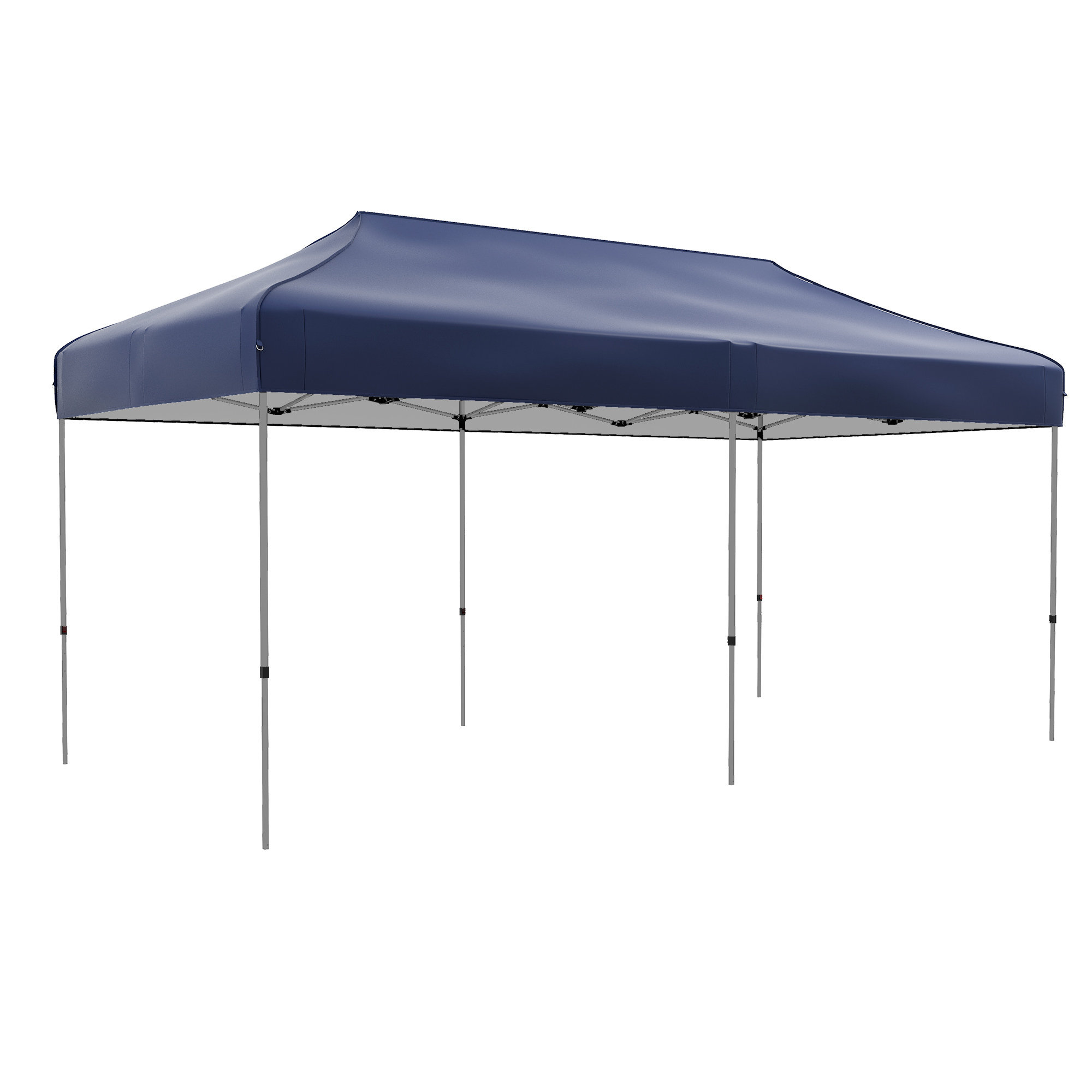 TPPRLLC Instant Setup Steel Frame Canopy For Outdoor Events, Dark Blue ...