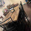 17 Stories Bochini 62.99 L x 31.49 W Dining Table Counter Height ...