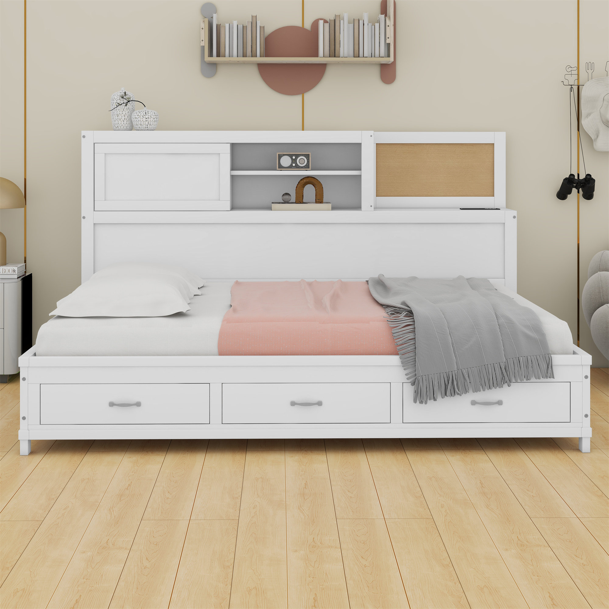 Red Barrel Studio® Mauppin Open-Frame Storage Bed | Wayfair