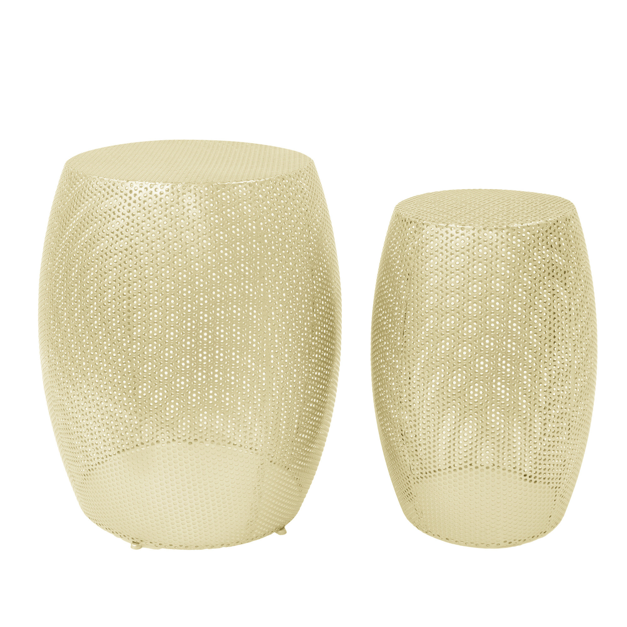 Mercer41 Modern Design Gold Metal Hollow Side Tables, And Reliable, No ...