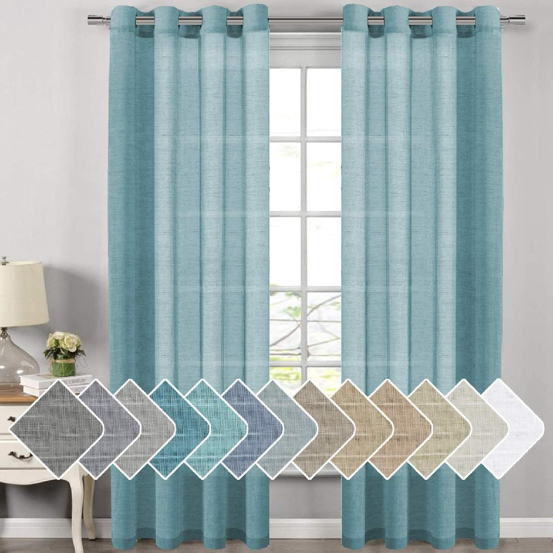 Gracie Oaks Mattelyn Linen Sheer Curtain Pair & Reviews | Wayfair