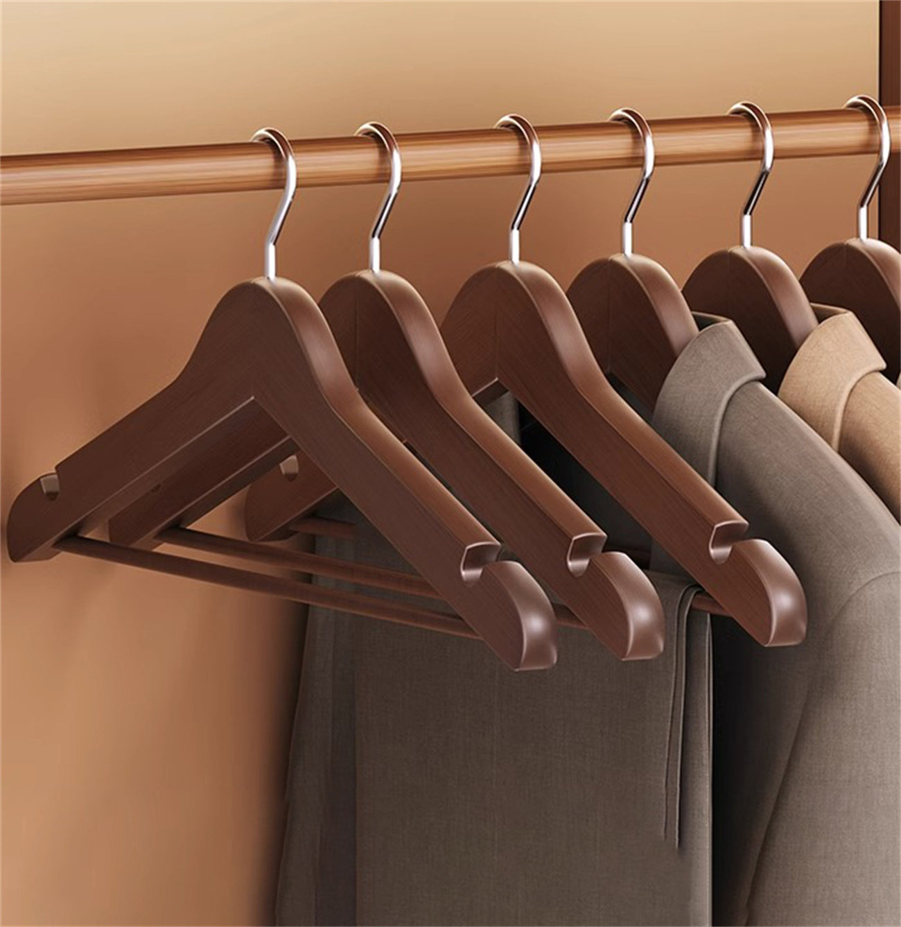 Rebrilliant Ergonomic Wooden Hangers - Wayfair Canada