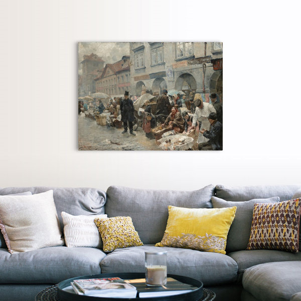 Charlton Home® " The Egg Market In Prague, 1888 " by Ludek Or Ludwig ...