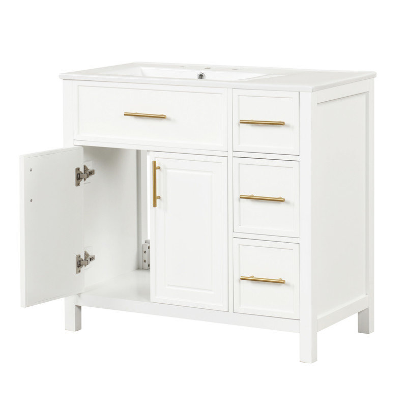 Mercer41 Ramm 36'' Single Bathroom Vanity with Top | Wayfair