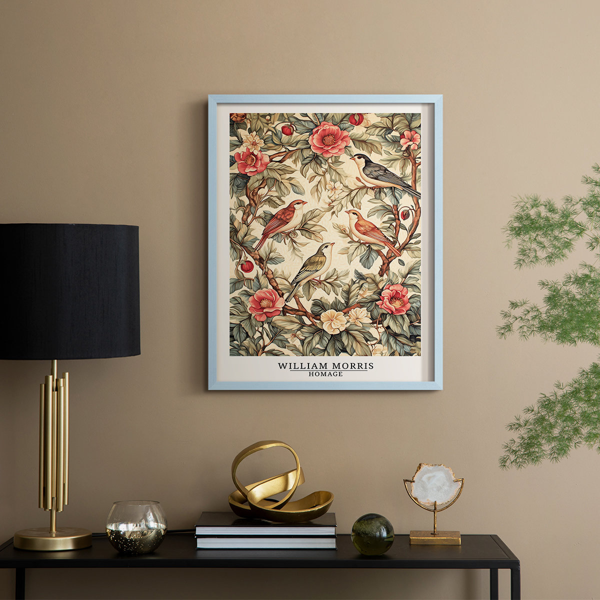 Lark Manor™ WM MORRIS Series CLI Framed Print - Solid Wood | Wayfair