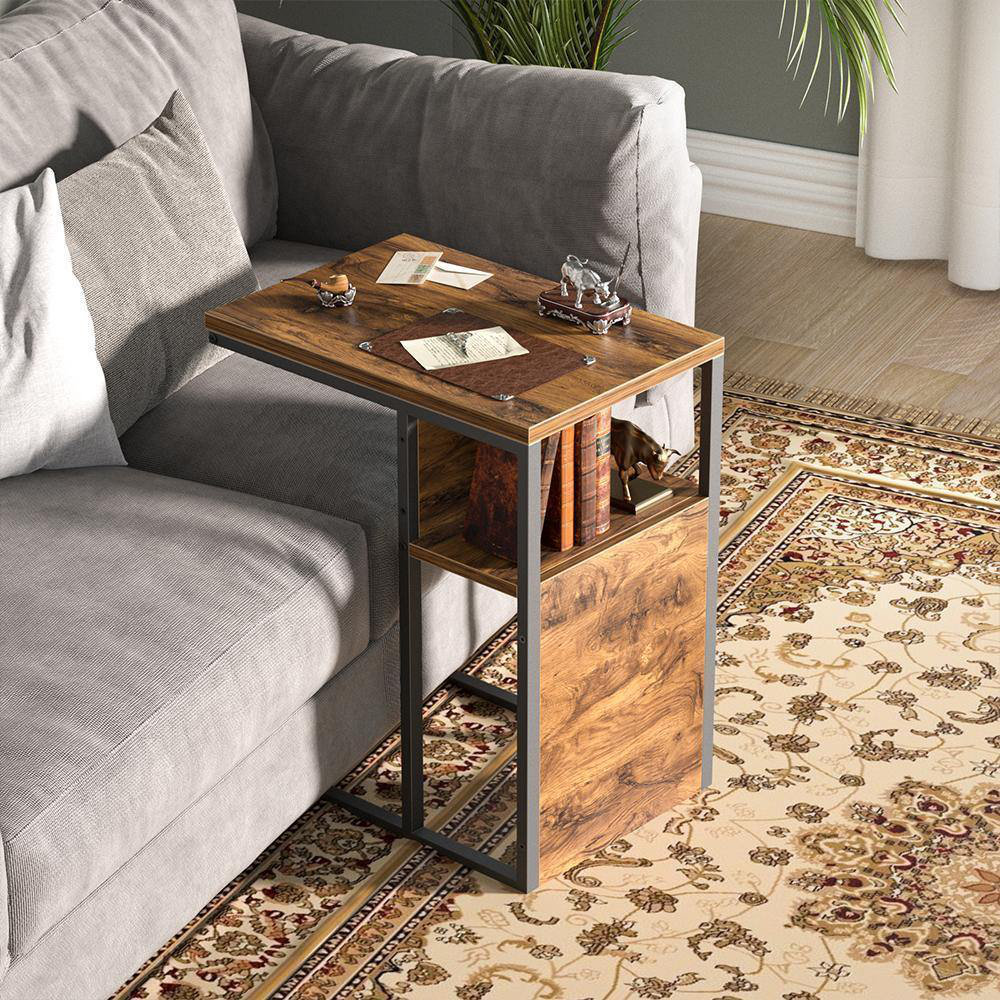 17 Stories 27.6'''' Reversible C Shaped End Table & Reviews | Wayfair