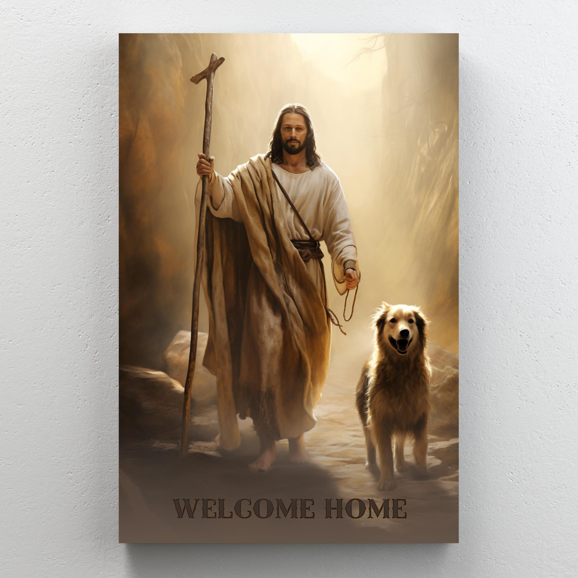 Trinx Jesus Welcome Home - 1 Piece Rectangle Graphic Art Print On ...
