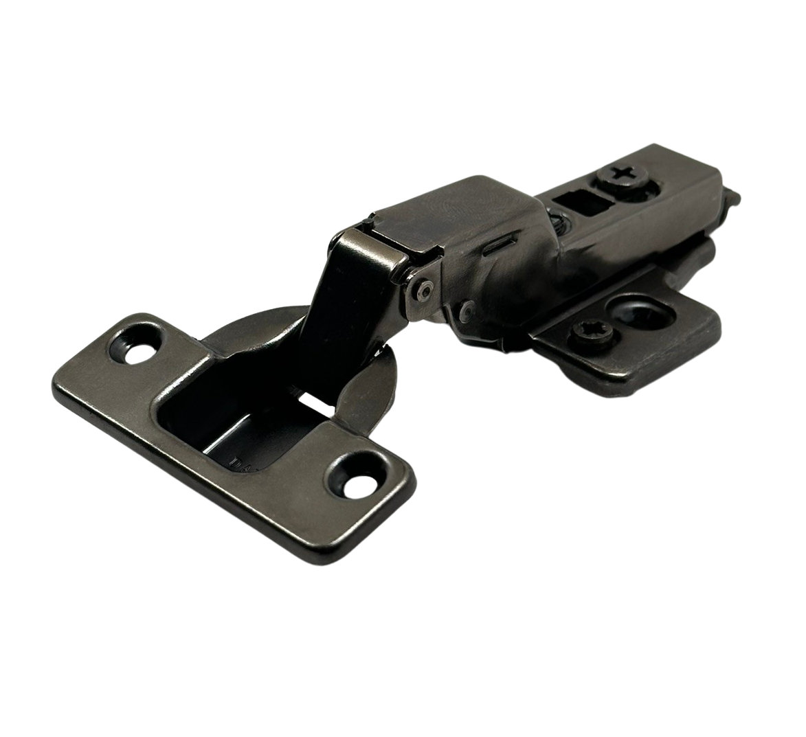 Solua 10-Pack Kit Hinges 105 Degree + Cross Plates Frameless Soft Close ...