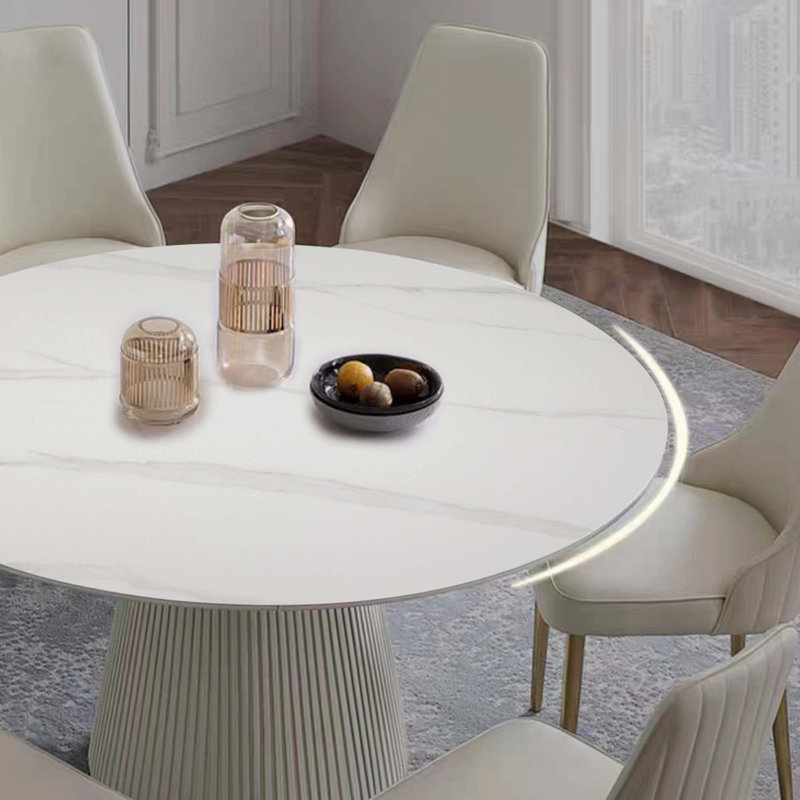 Hokku Designs 7PC Sintered Stone Dining Table Set | Wayfair