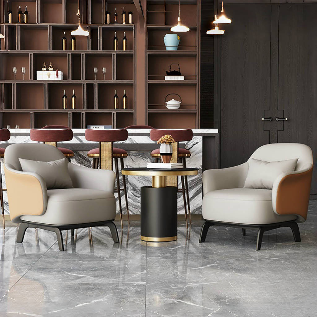 Corrigan Studio Modern Simple Light Luxury Single Chair(Set of 2 ...