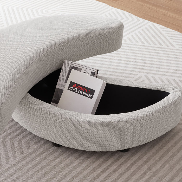 Brayden Studio® Dashton Upholstered Barrel Chair with Ottoman & Reviews ...