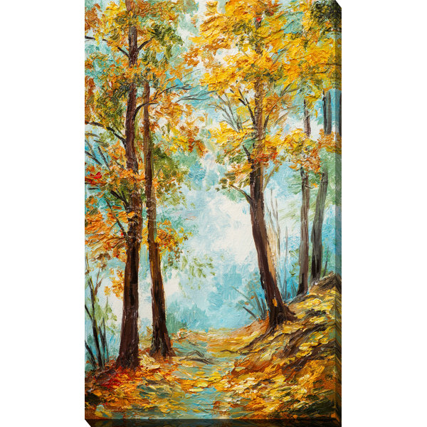 PicturePerfectInternational Autumn Trees On Canvas Print | Wayfair