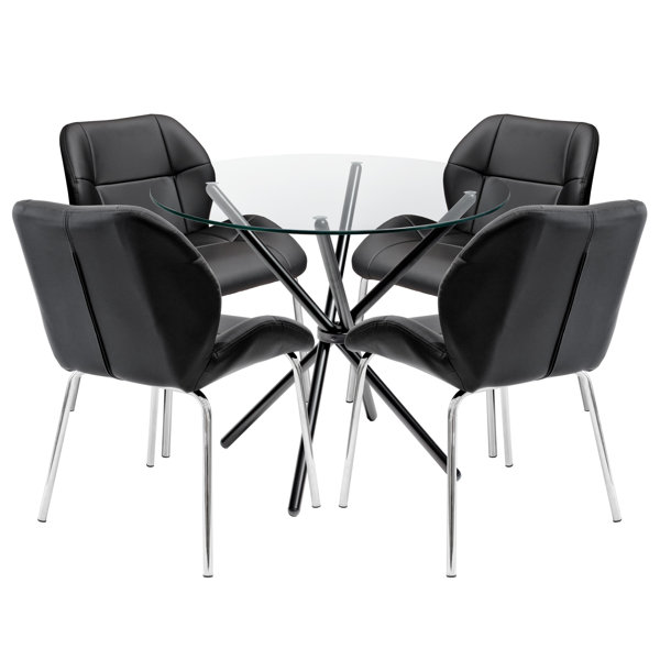 Metro Lane Dereham 4 - Person Dining Set & Reviews | Wayfair.co.uk