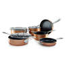 Gotham Steel Stackmaster 15 Piece 7'' and 10'' Copper Space Saving ...