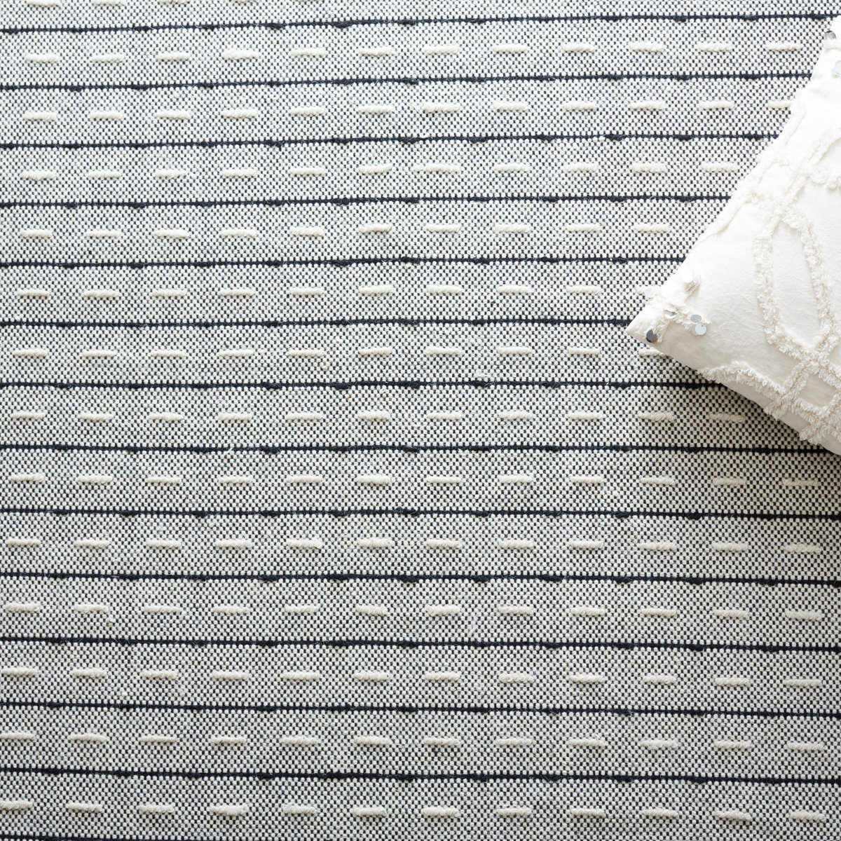 Dakota Fields Vermont Flat Weave 50% Wool, 50% Cotton Striped Rug | Wayfair