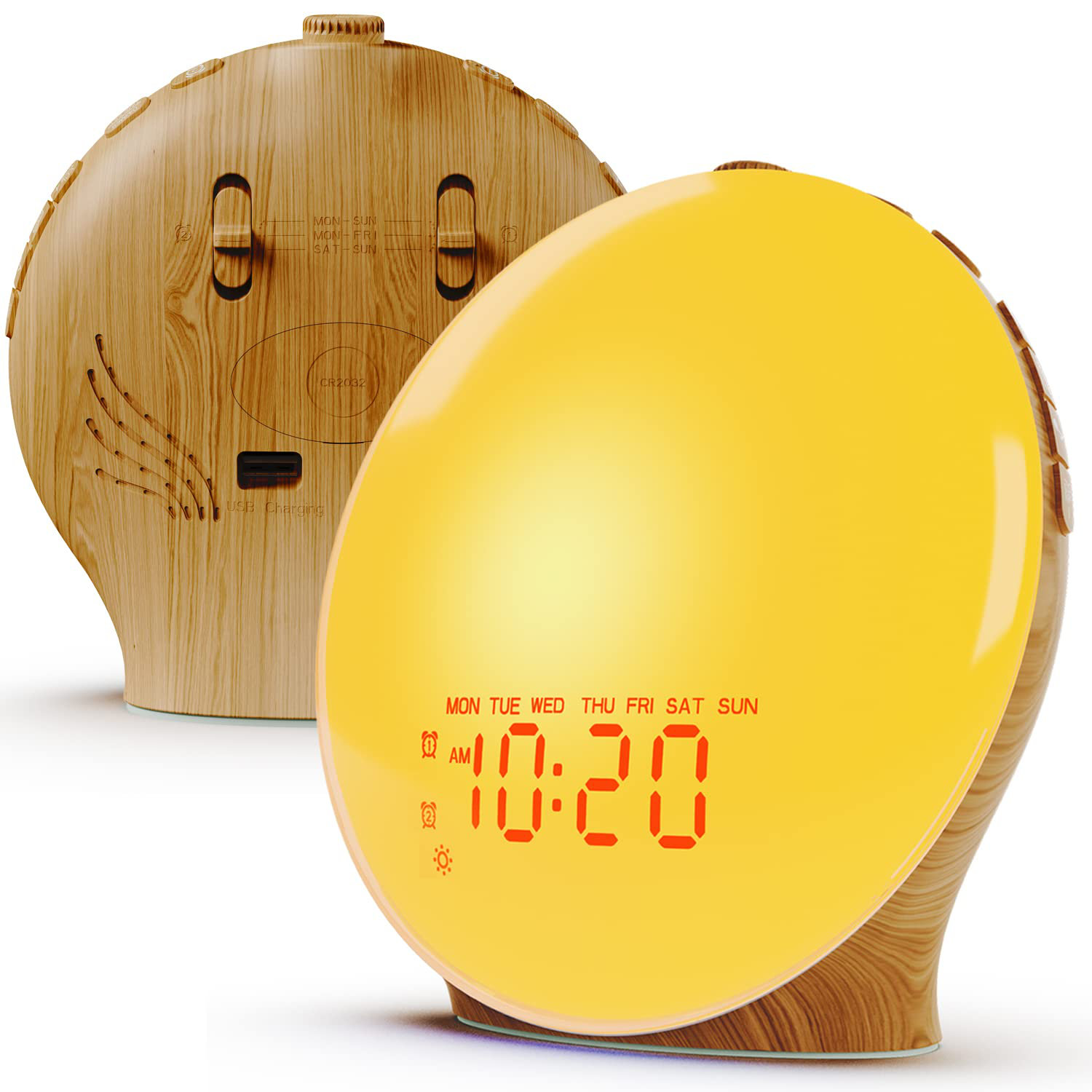 Ivy Bronx Wake Up Light Sunrise Alarm Clock For Kids, Heavy Sleepers ...