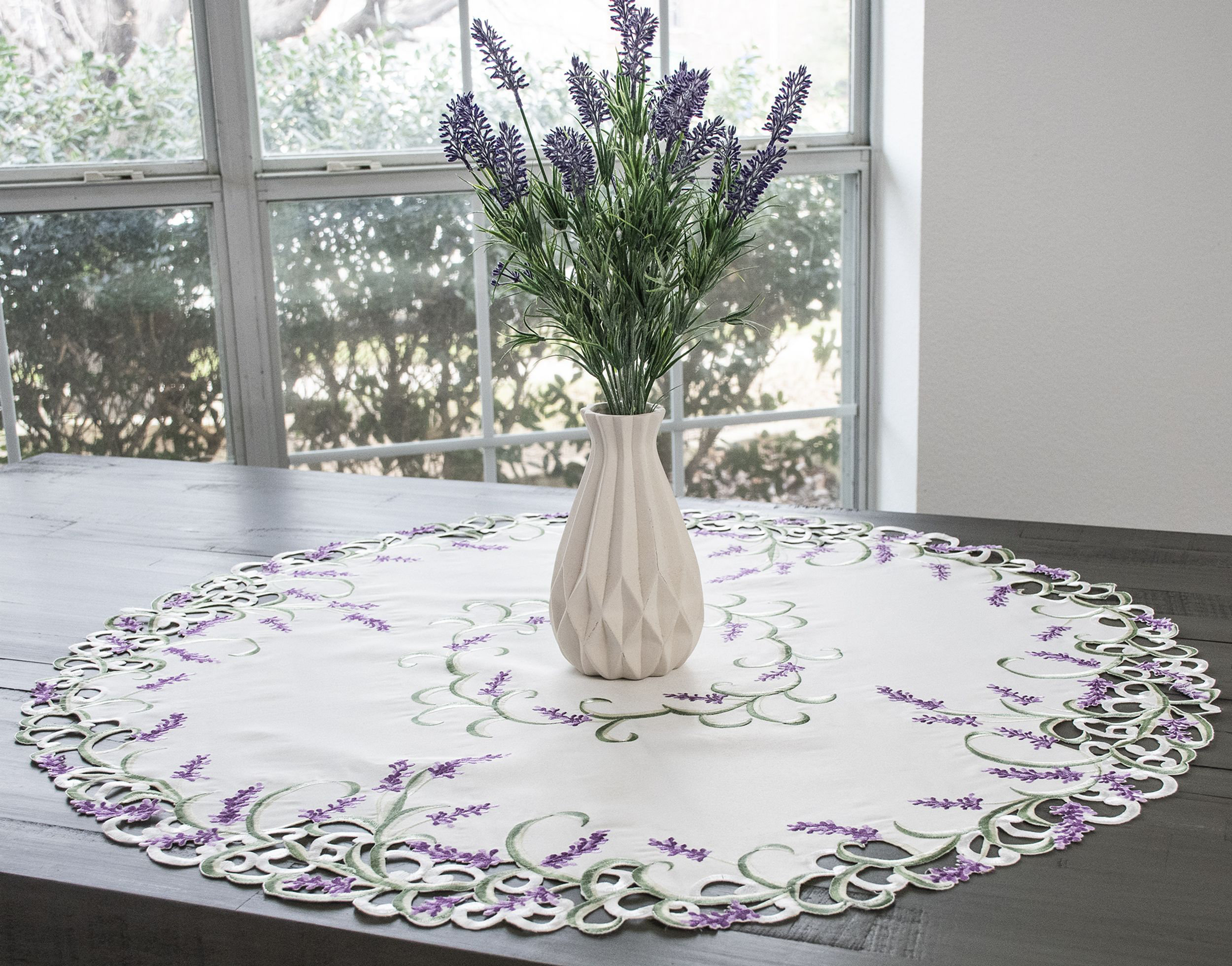 Ophelia & Co. Billiot Lavender Lilac Large Doily, Table Topper (33 ...
