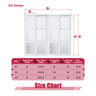 ARK DESIGN 80 in. 5-Lite Frosted Glass Room Divider Double Sliding ...