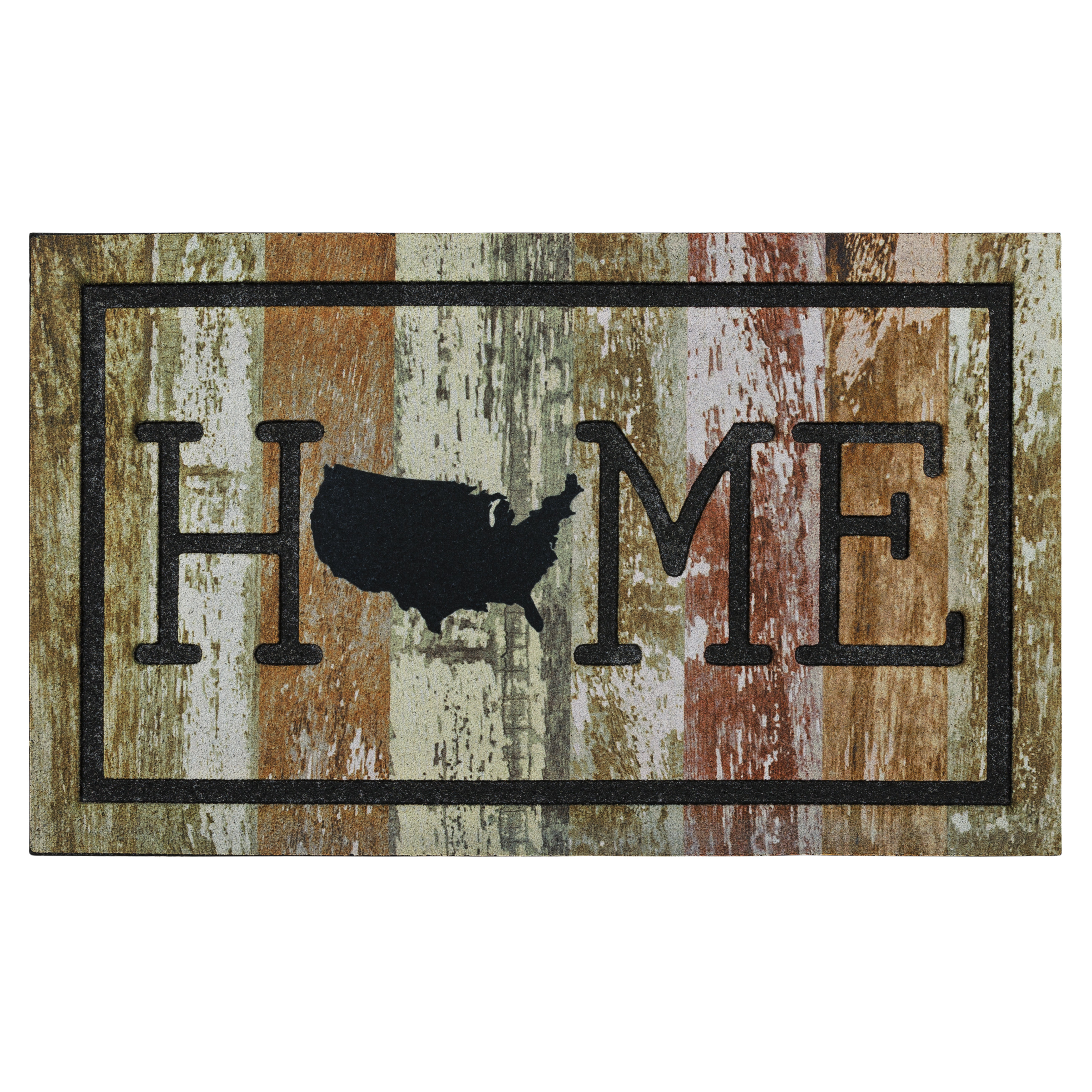 Wildon Home® Brydone Farmhouse USA Home Recycled Rubber All Weather ...
