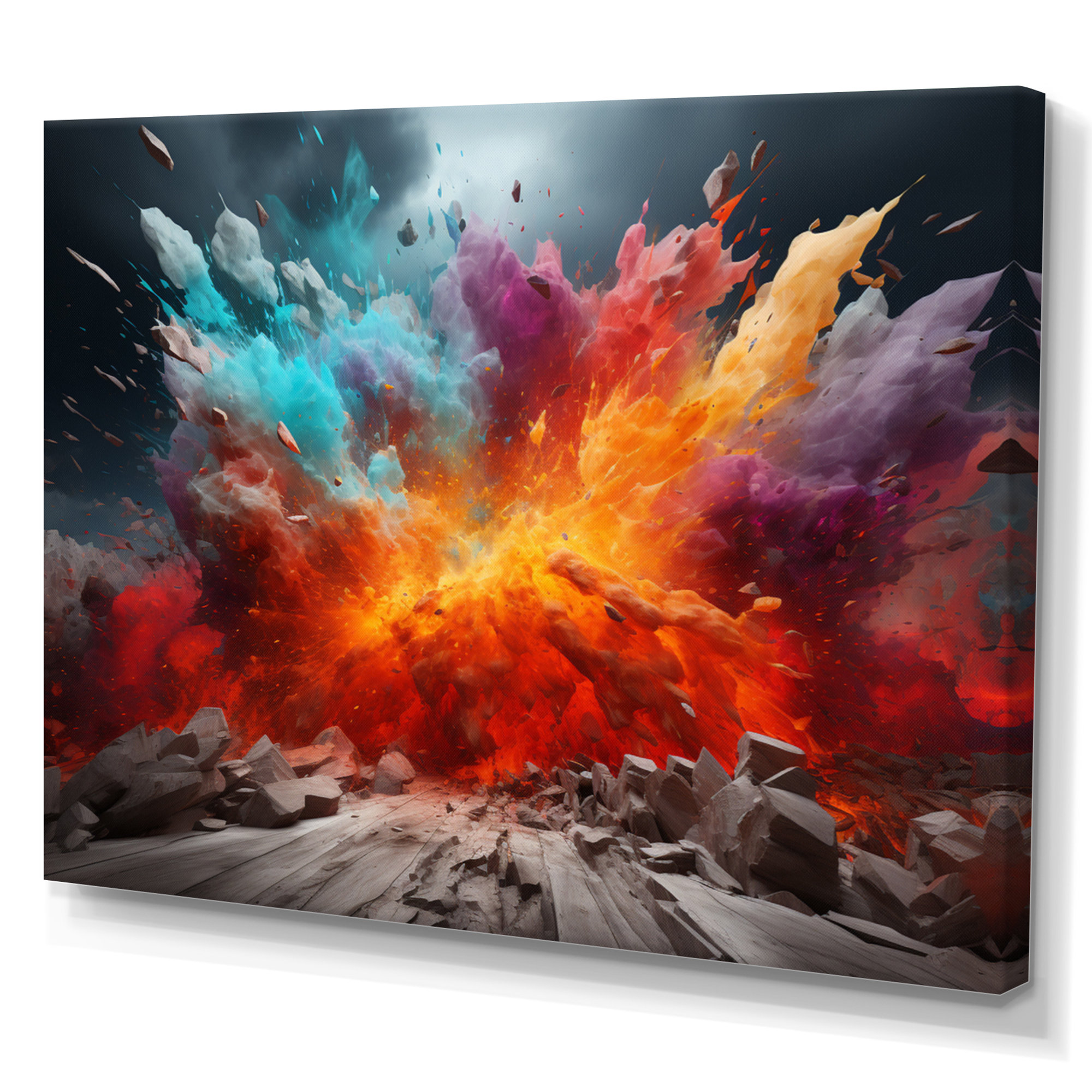 Winston Porter Mariquilla Geyser Burst of Color - Print | Wayfair