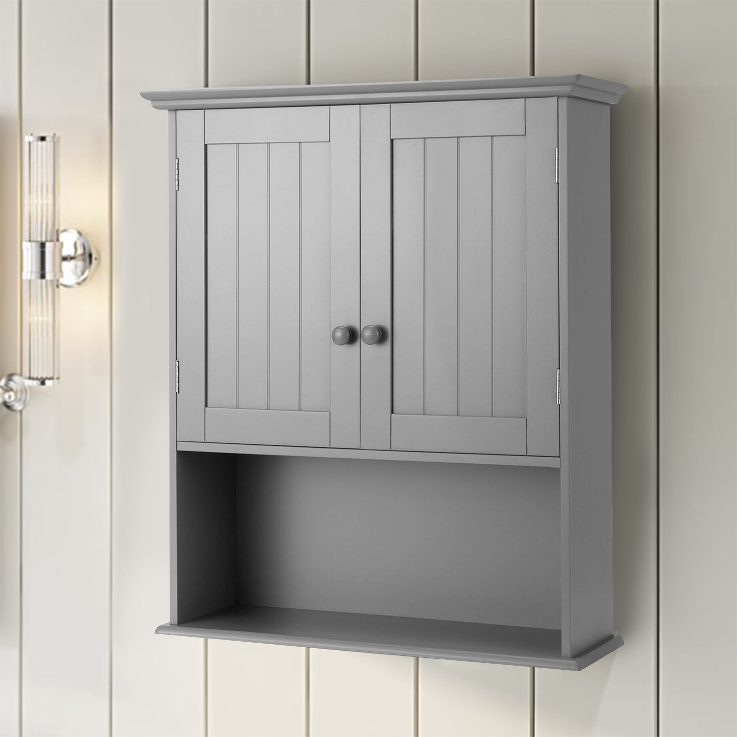 Darby Home Co Dalila Modern Wall-Mounted Bathroom Storage Cabinet with ...