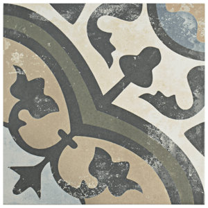 Merola Tile Evoque Arte Carthusian 10" x 10" Porcelain Patterned Wall ...