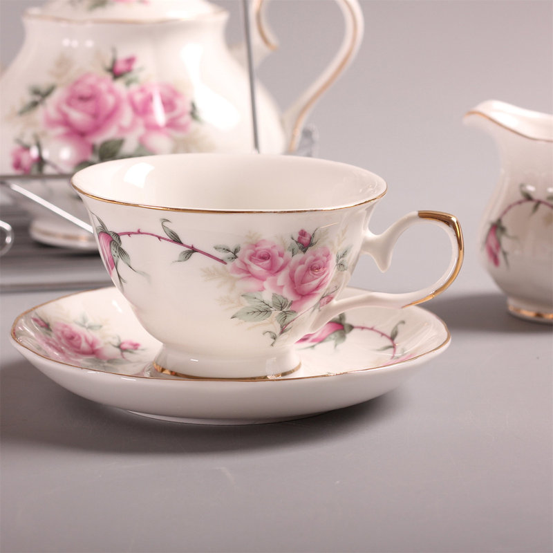 DNGJU 28oz. Floral Teapot Set | Wayfair
