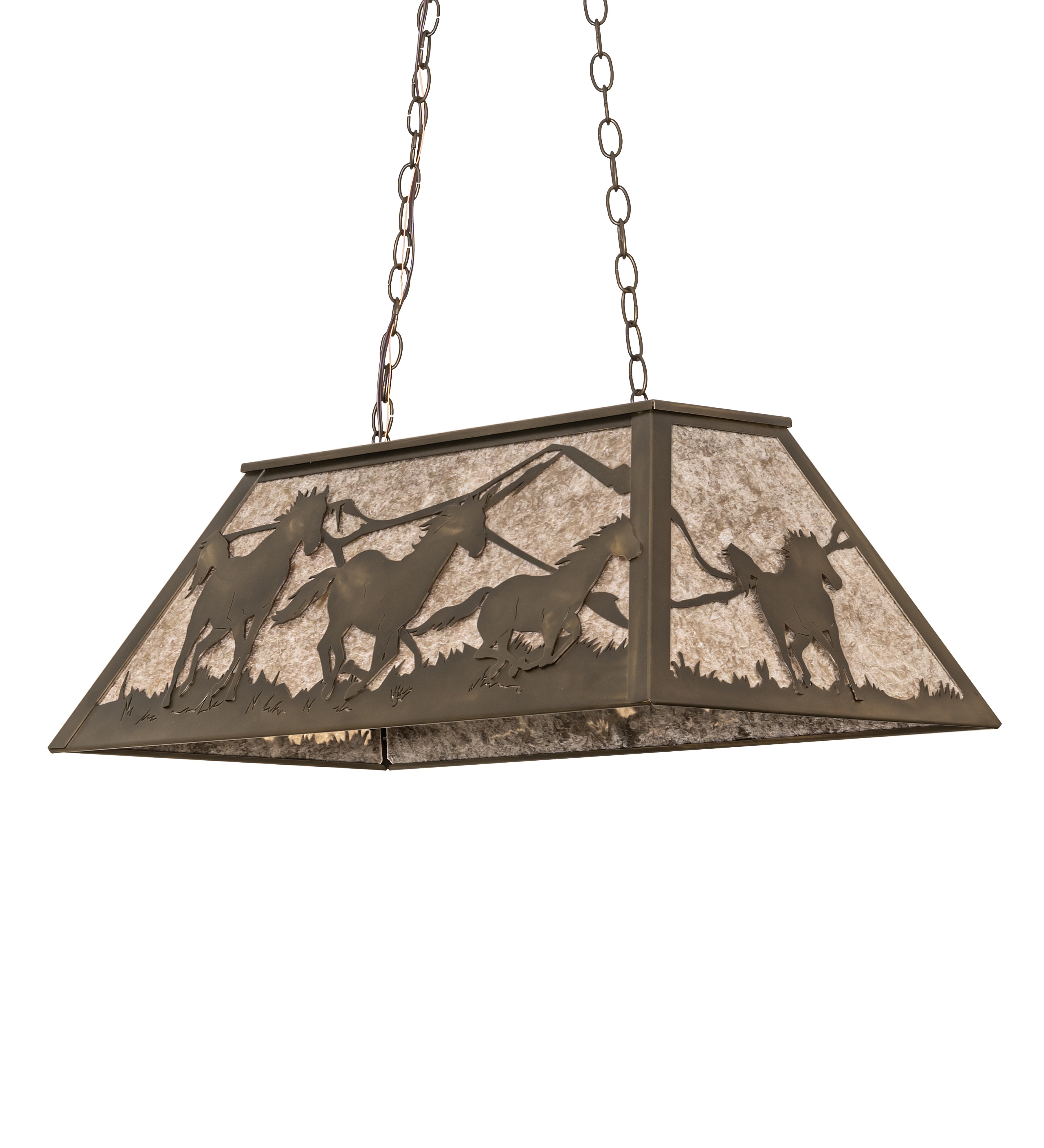 Meyda Lighting 6 - Light Antique Copper Pool Table Lights Pendant | Wayfair
