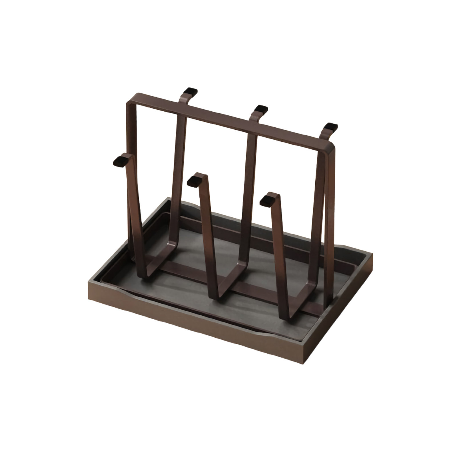 Mercer41 Inverted Cup Holder With Tray – Luxury Desktop Glass And Mug ...