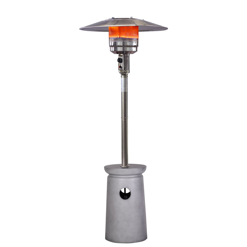 Afterglow 48,000 BTU Terrafab Base Patio Heater, Internal Gas Tank ...