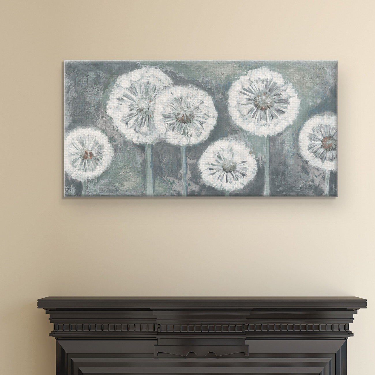 Ebern Designs 'Wishing Blue Light' Acrylic Painting Print on Wrapped ...