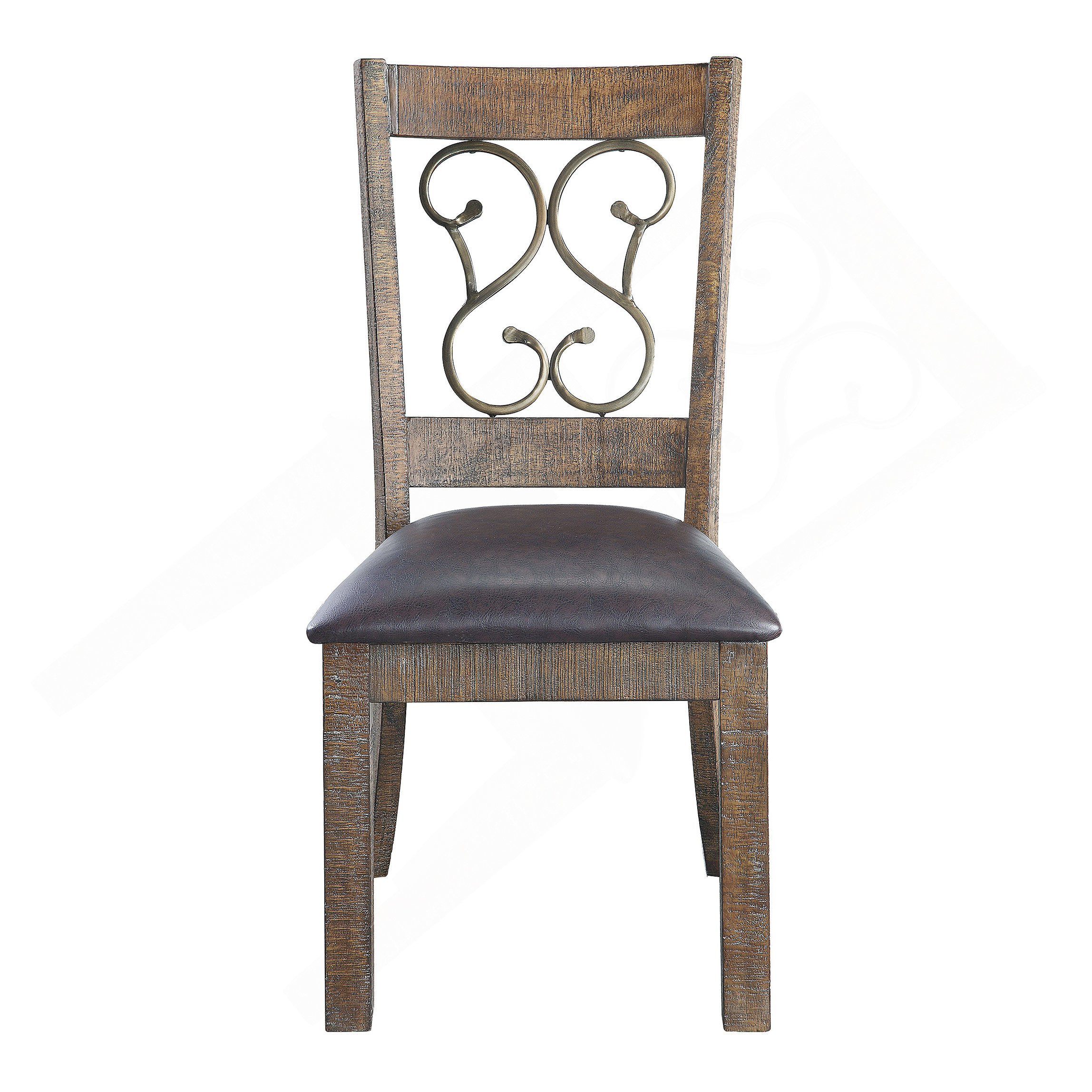 August Grove® Charming Synthetic Leather Side Chair Set For Stylish ...
