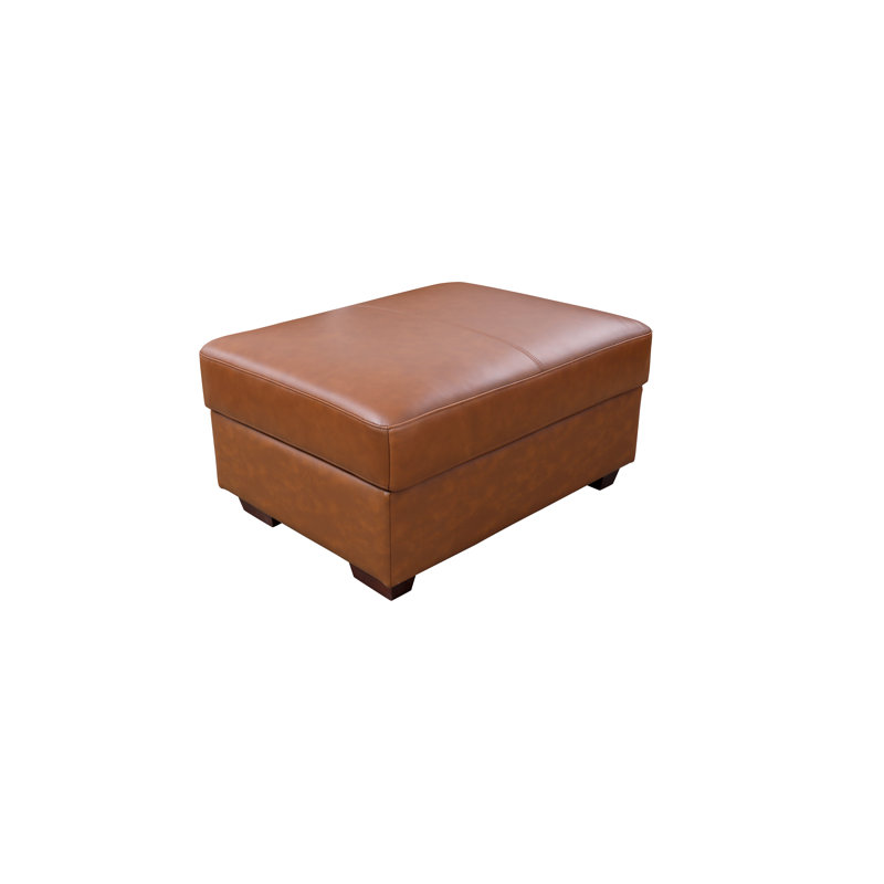 Wade Logan® Bucurel 4 - Piece Leather Sectional | Wayfair