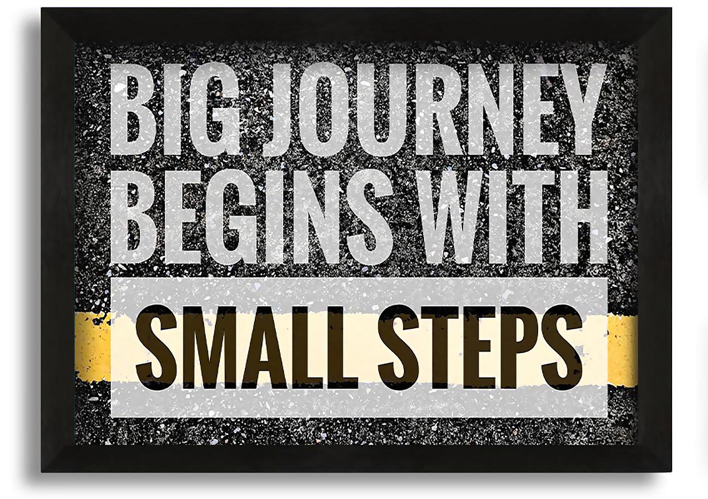 Happy Larry Big Journey Begins with - Picture Frame Typography on ...
