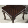 Astoria Grand Traditional Ornate Dark Cherry Wood End Table - Warm ...