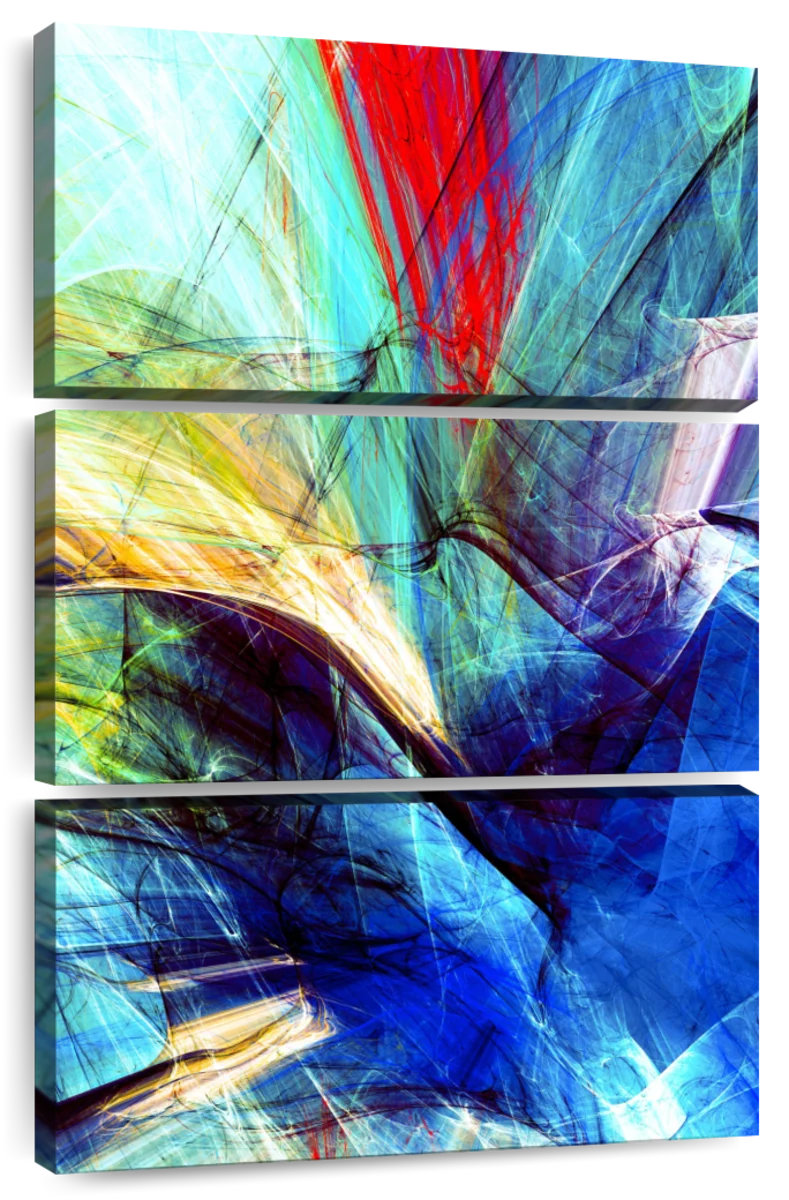 Wade Logan® Avery Night Jewels Abstract | Wayfair