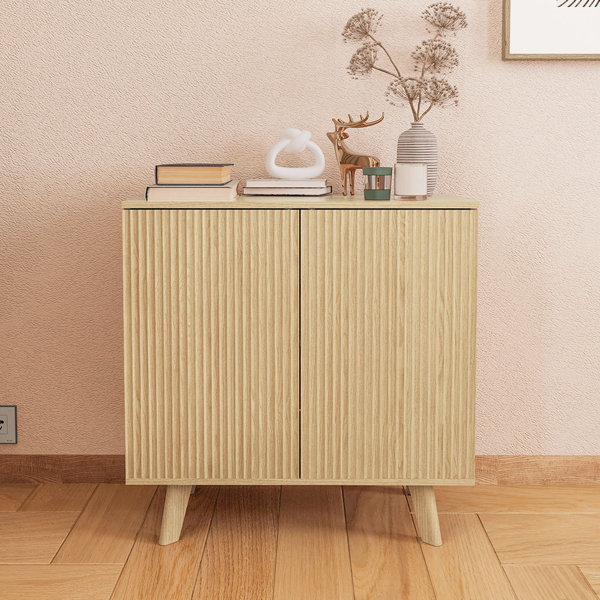 George Oliver Jaley Solid Wood Accent Cabinet | Wayfair